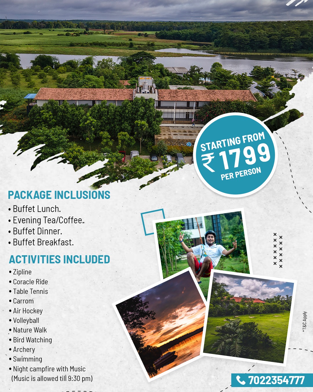 Dandeli Resorts List - Starling Hotels & Resort